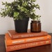 Custom Decorative Book Stack Orange Office Decor Orange Bookshelf Decor ...