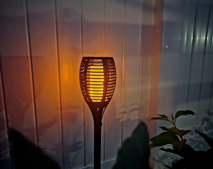 Solar Flame Torch Lantern, Fairy Lights, Garden Decor, Porch Decor ...
