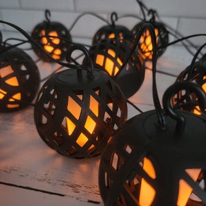 Solar Flame Ball String Lights | Garden Decor | Porch Decor | Patio ...