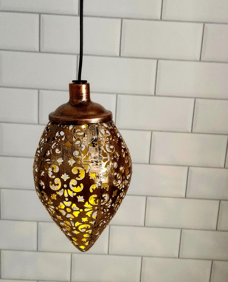 Hanging Solar Lantern | Moroccan Style Outdoor Light | 20" or 24 ...