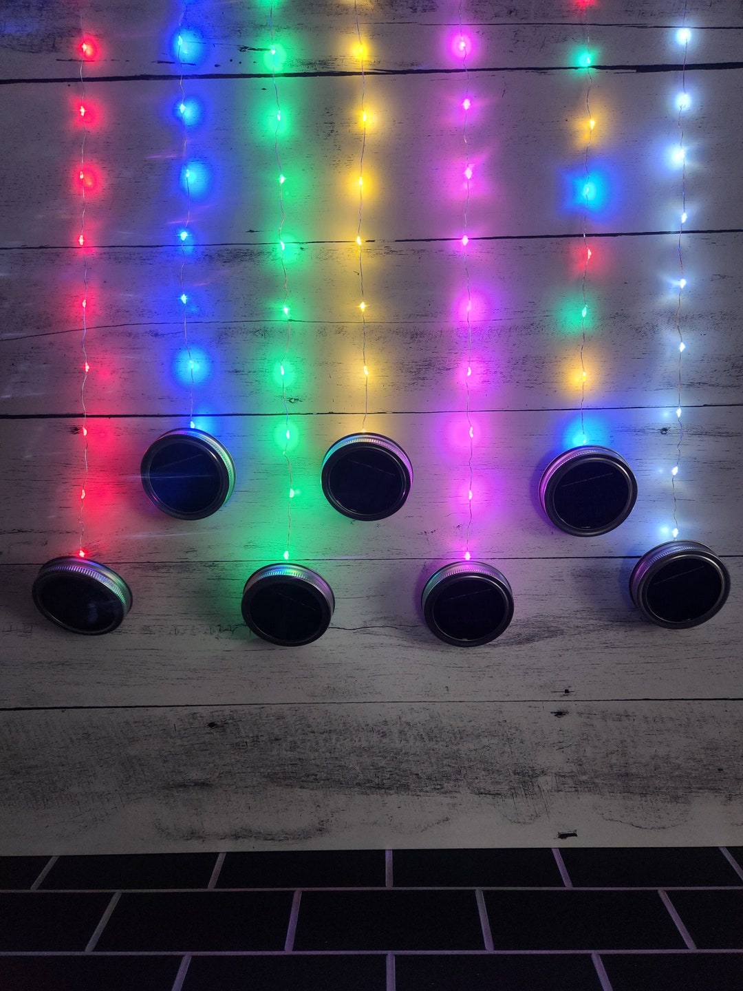 Solar Mason Jar Lid Lights – 6 Pack | Regular or Wide Mouth | Fairy ...