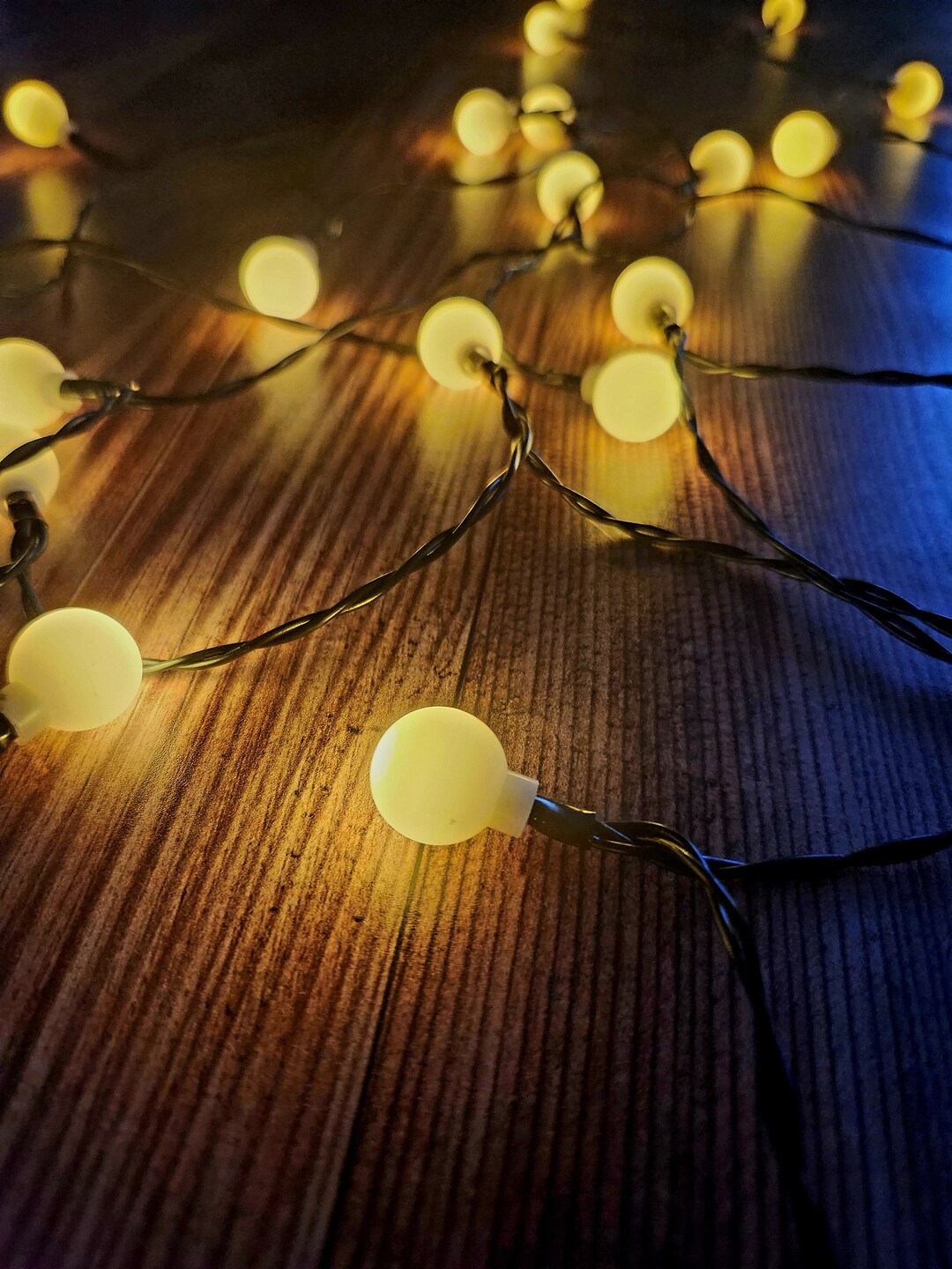Solar String Lights, Round Ball - Etsy