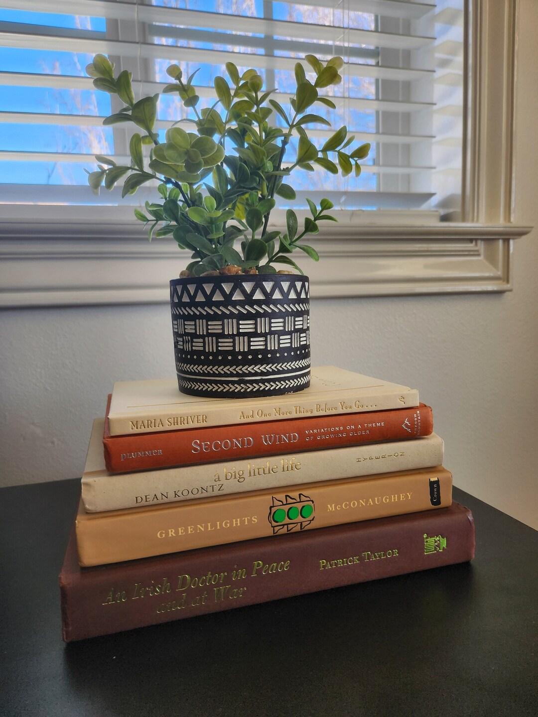 Custom Decorative Book Stack | Office Decor | Bookshelf Decor | Brown ...