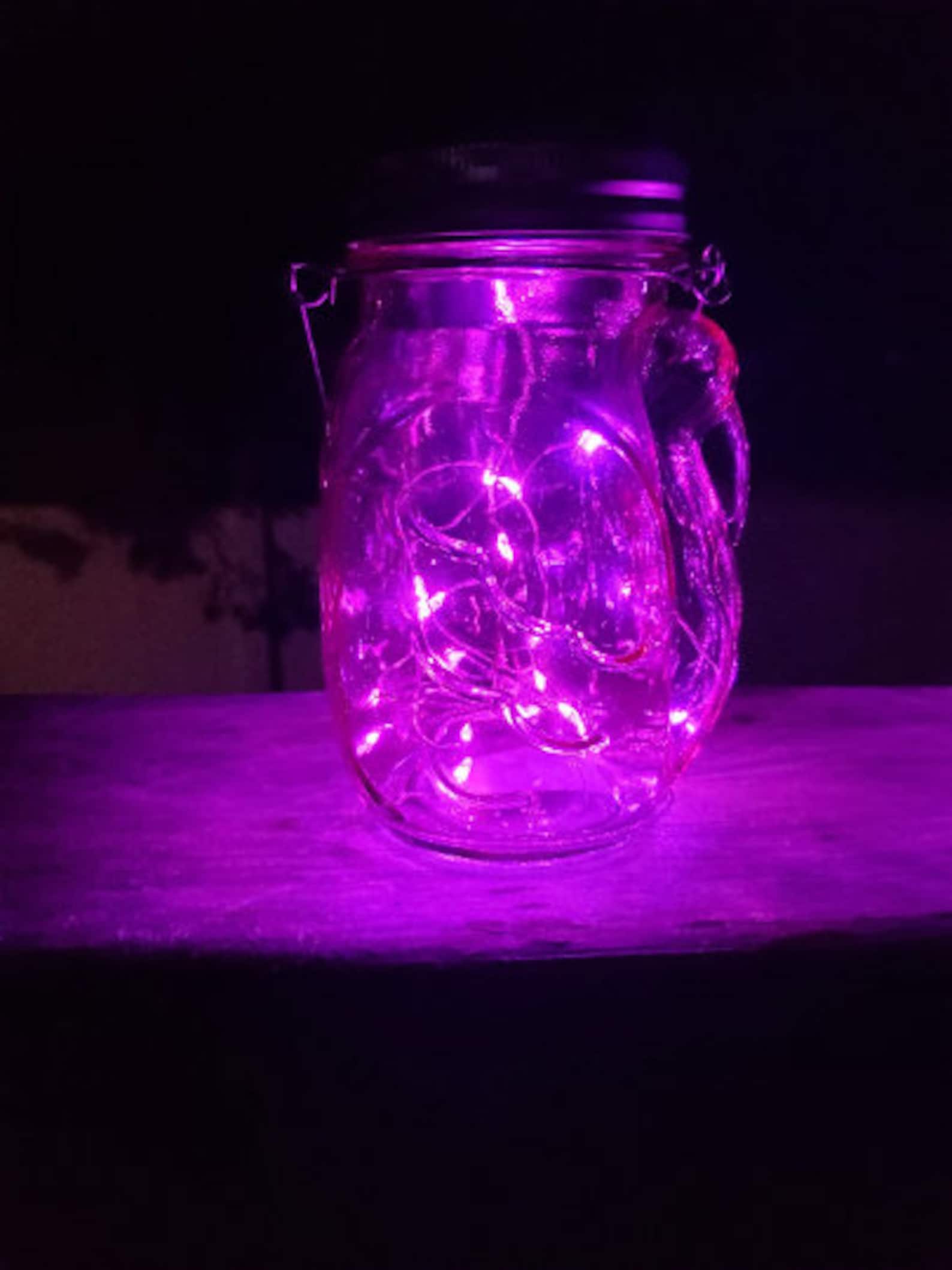 Pink Flamingo Jar – 18 Oz | Choose Flamingo Lid or Solar Light Lid ...