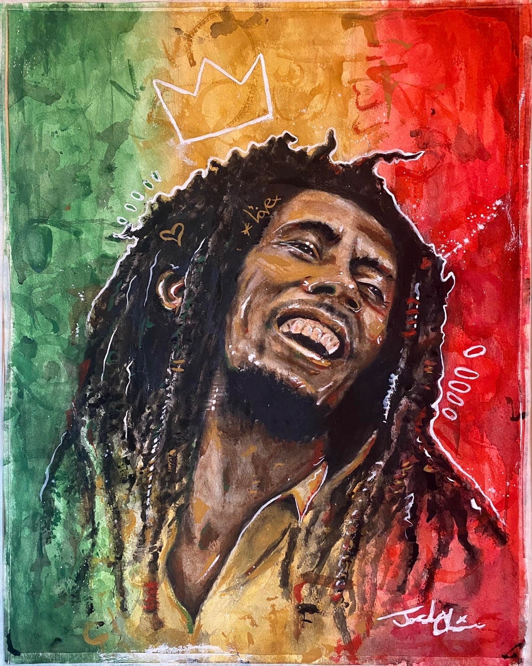 Celebrity Portrait Signed Print | 8.5”x11” Original Art Print | Music ...