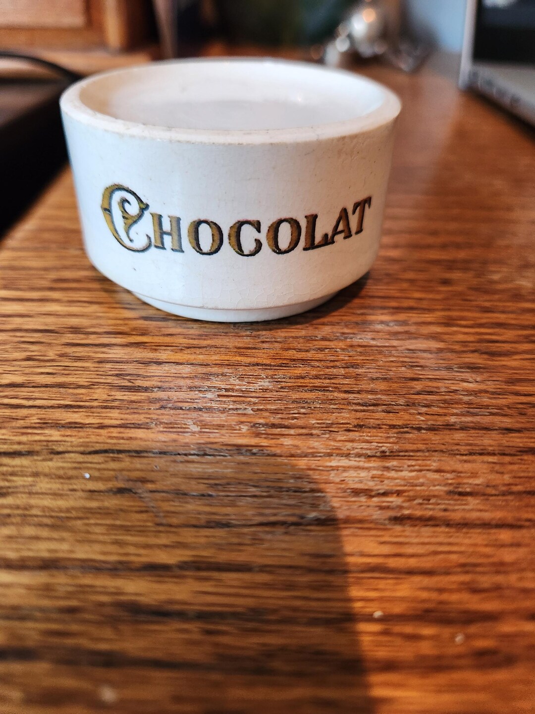 English Antique Ironstone Riser, Repurpose With CHOCOLAT Transfer, Slab ...