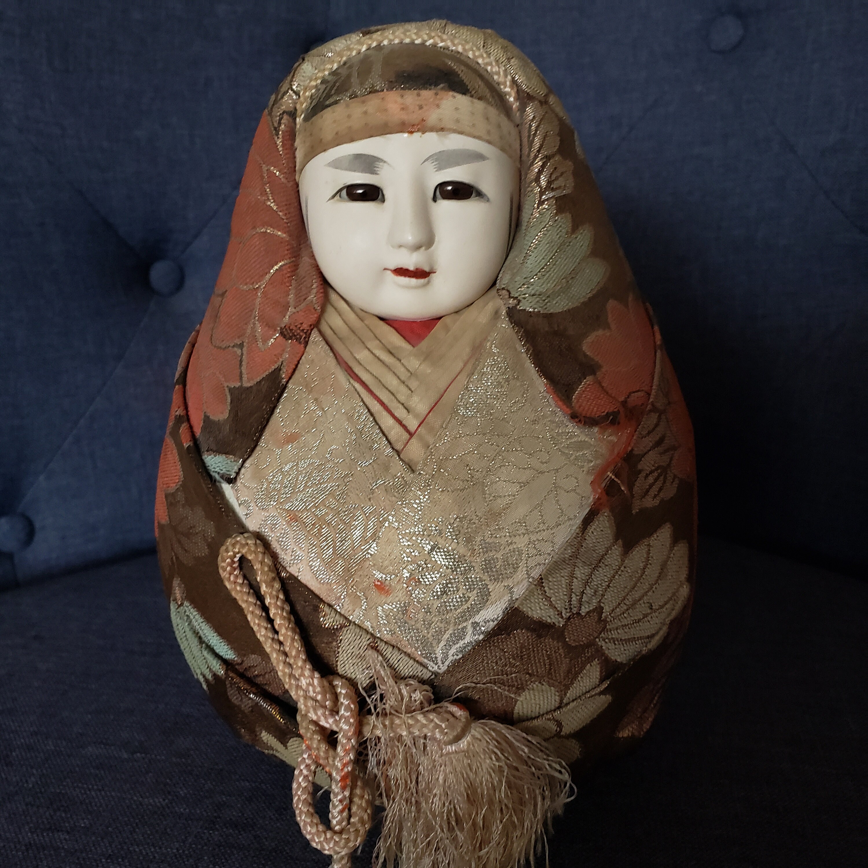 Japanese Wedding Doll, Vintage Asian Good Luck Doll, Matsuyan Hand ...