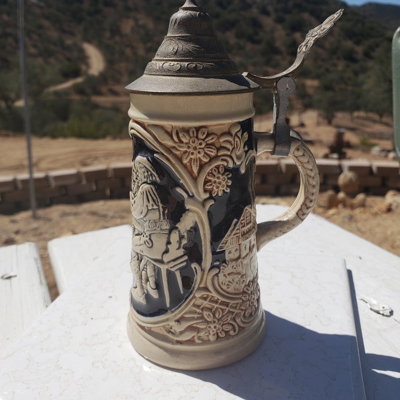 Beer Stein German Stein 6 Vintage MR Marzi and Remi - Etsy