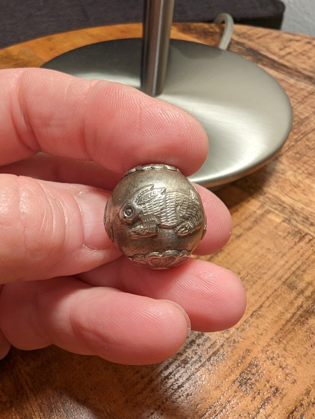 Sterling Silver Bunny Rabbit,orb,focal Bead, Rabbit, Totem, Vintage - Etsy