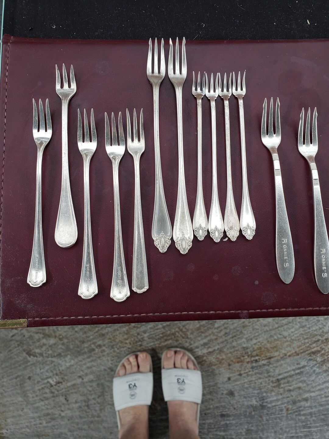 Hotel, Cocktail, Diner, Ships Forks, Vintage , Sheraton, Ronnie's, U.S ...