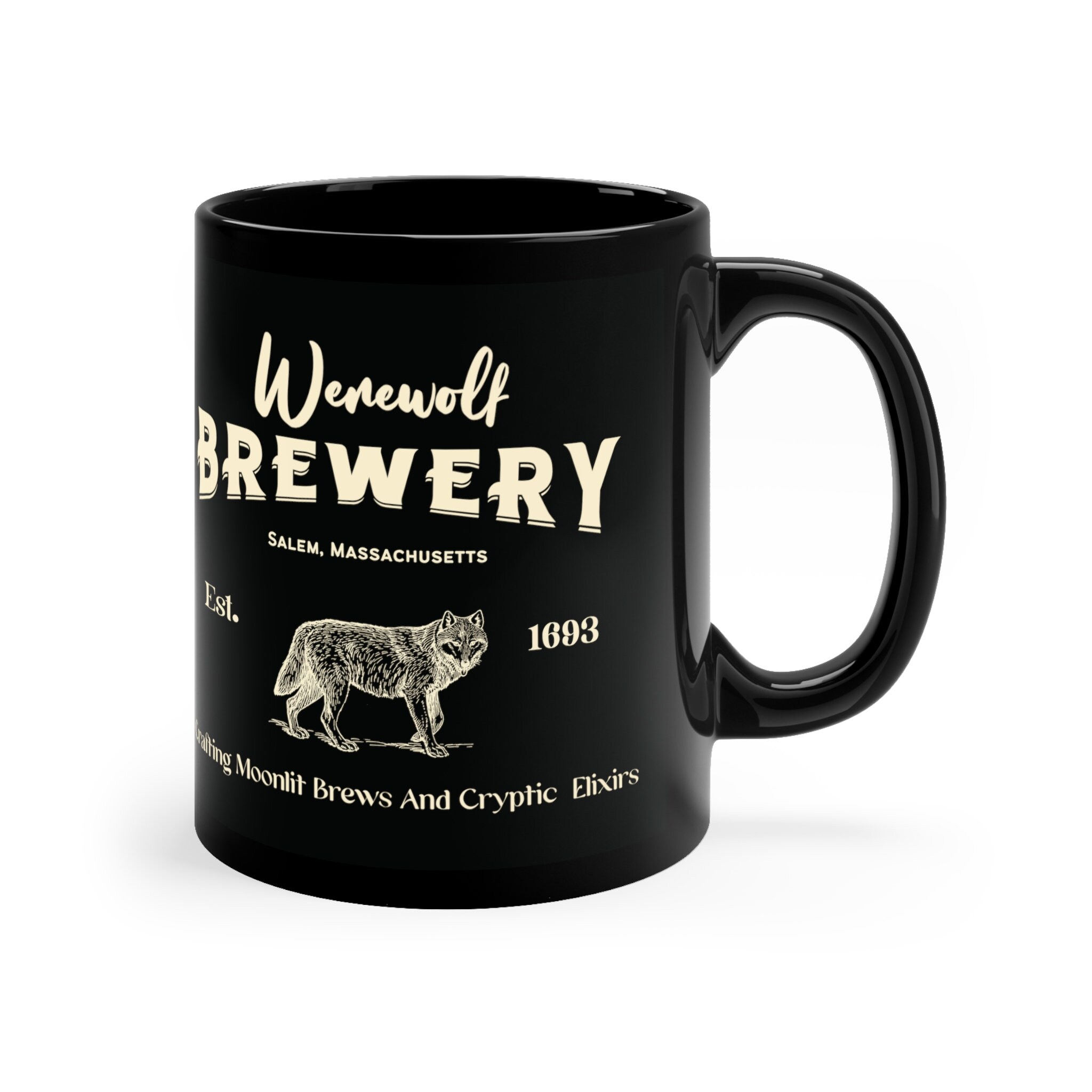 Werewolf Brewery Ceramic Mug Sip in Moonlit Brew Magic 11oz - Etsy