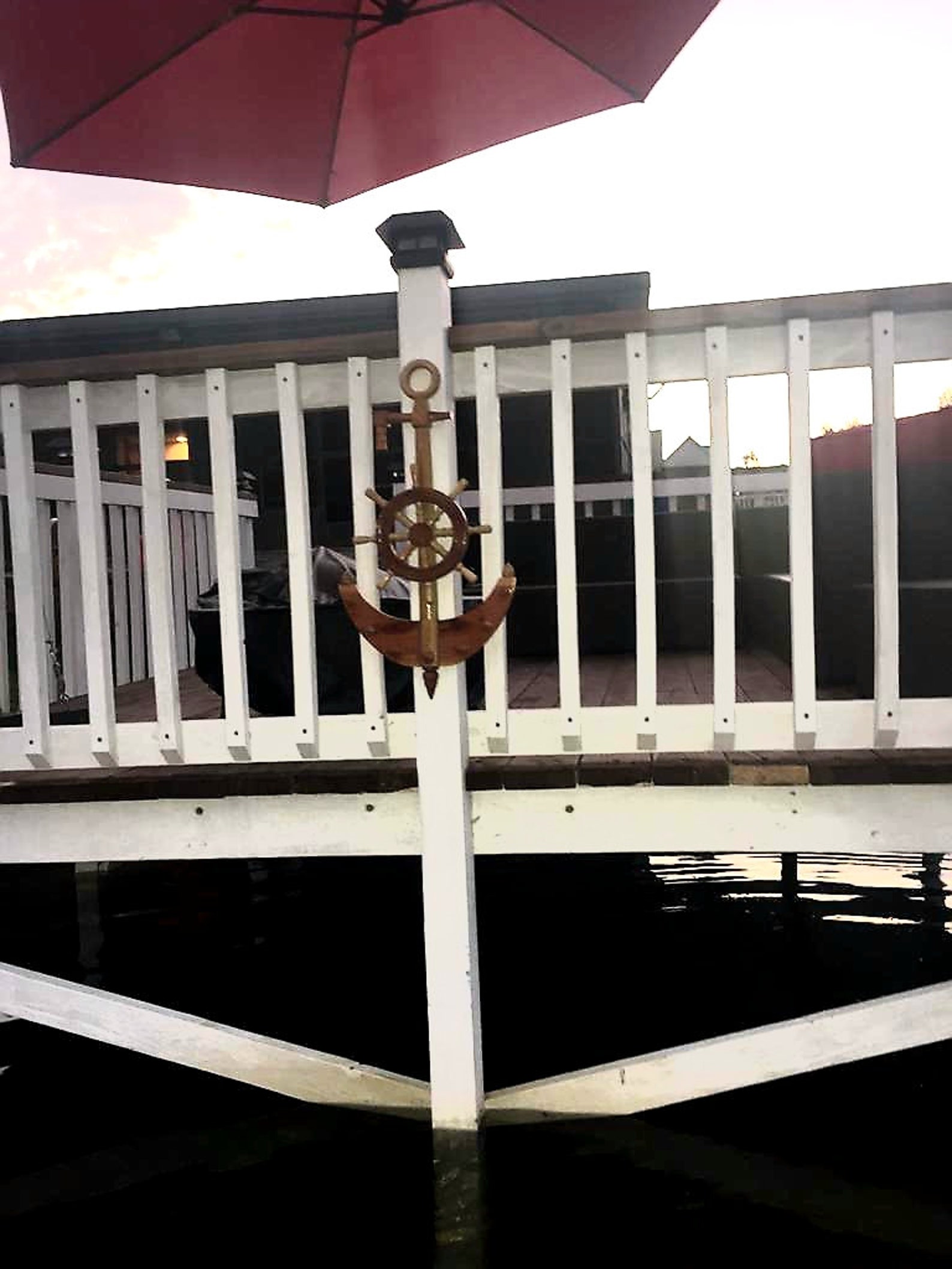 Maritime Anchor Ship Wheel Decor. Wooden Anchor. Ancla Nautica. Nautic ...