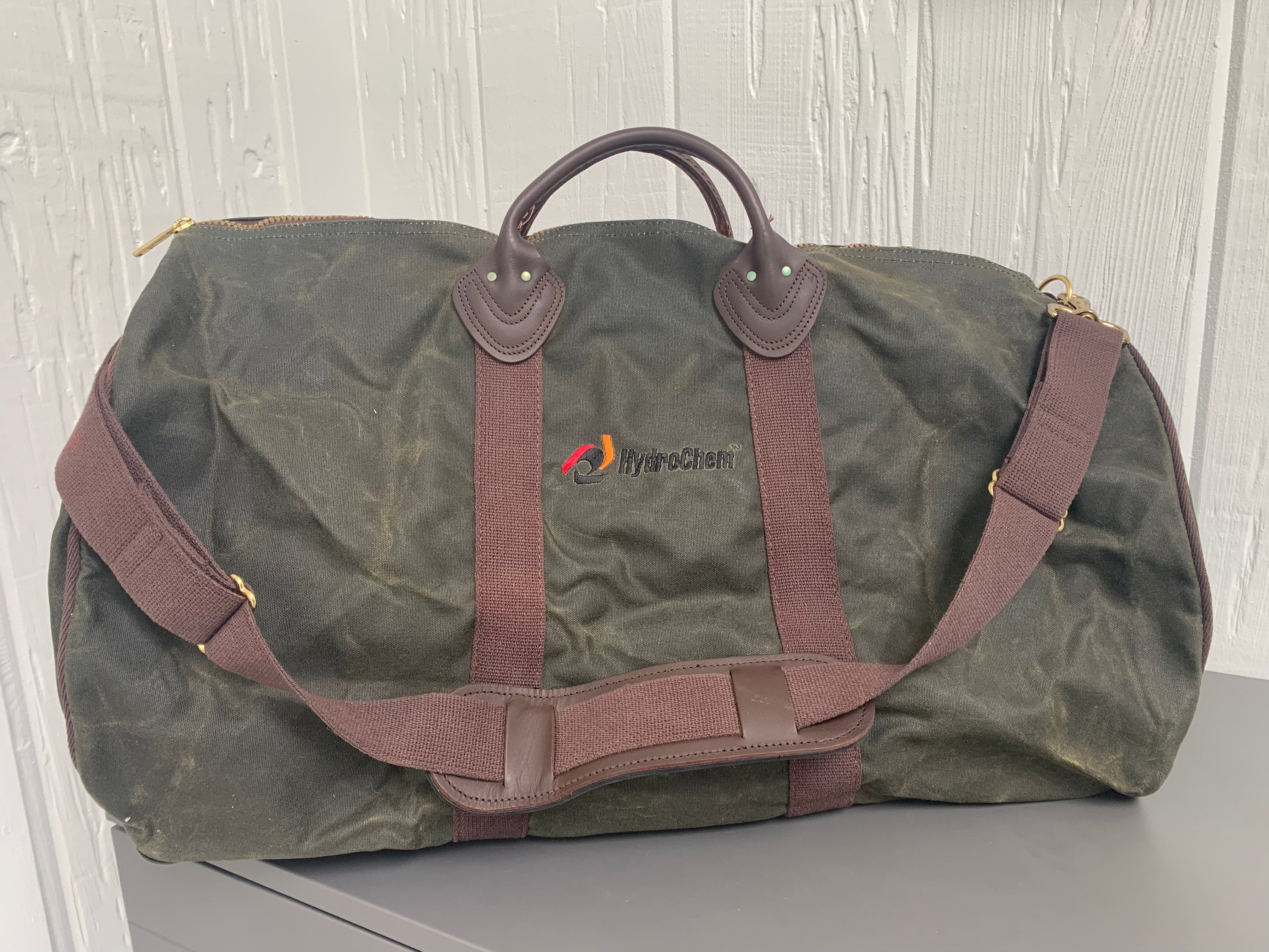 VINTAGE LL Bean Tote Duffle Bag Oil Cloth Wax Canvas Unused - Etsy