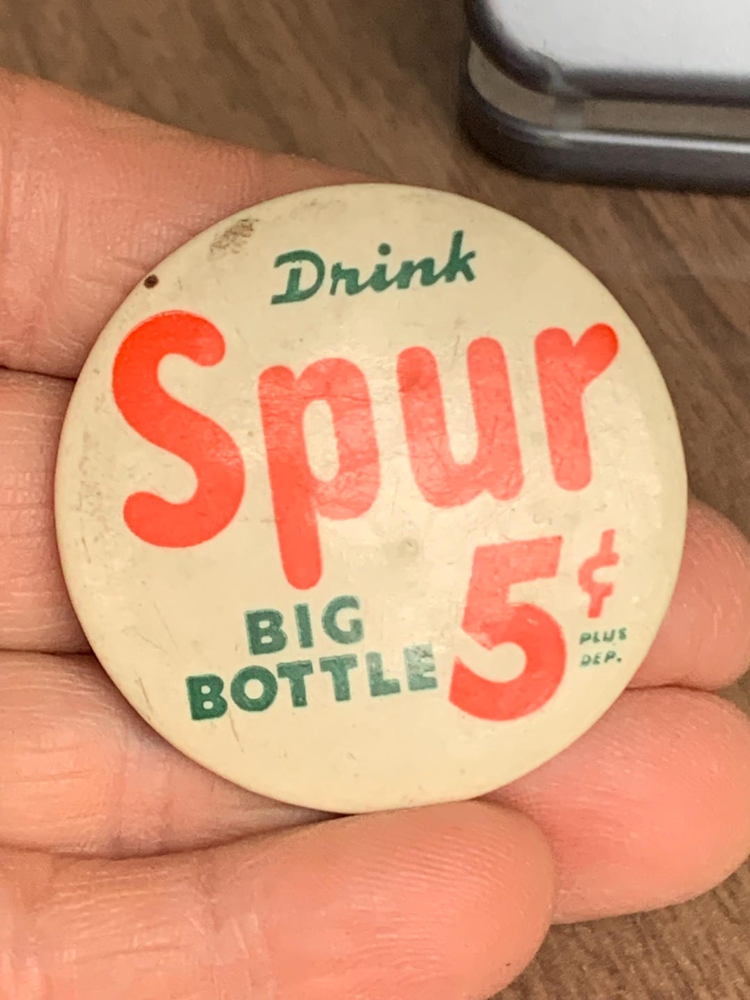 Vintage SPUR Cola Canada Dry Jacket Pin Button Flash Advertising Big - Etsy