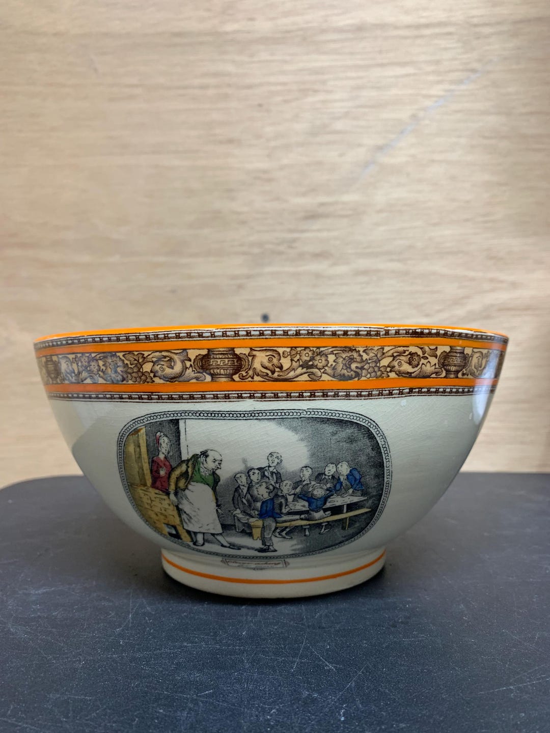 Antique Adams Pottery Charles Dickens “the Old Curiosity Shop " Serving ...