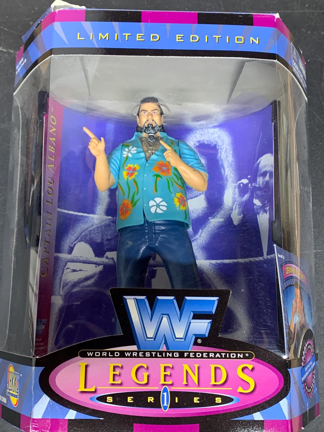 Vintage Wrestling Figure WWF Legends 1997 Lou Albano Jakks Pacific - Etsy
