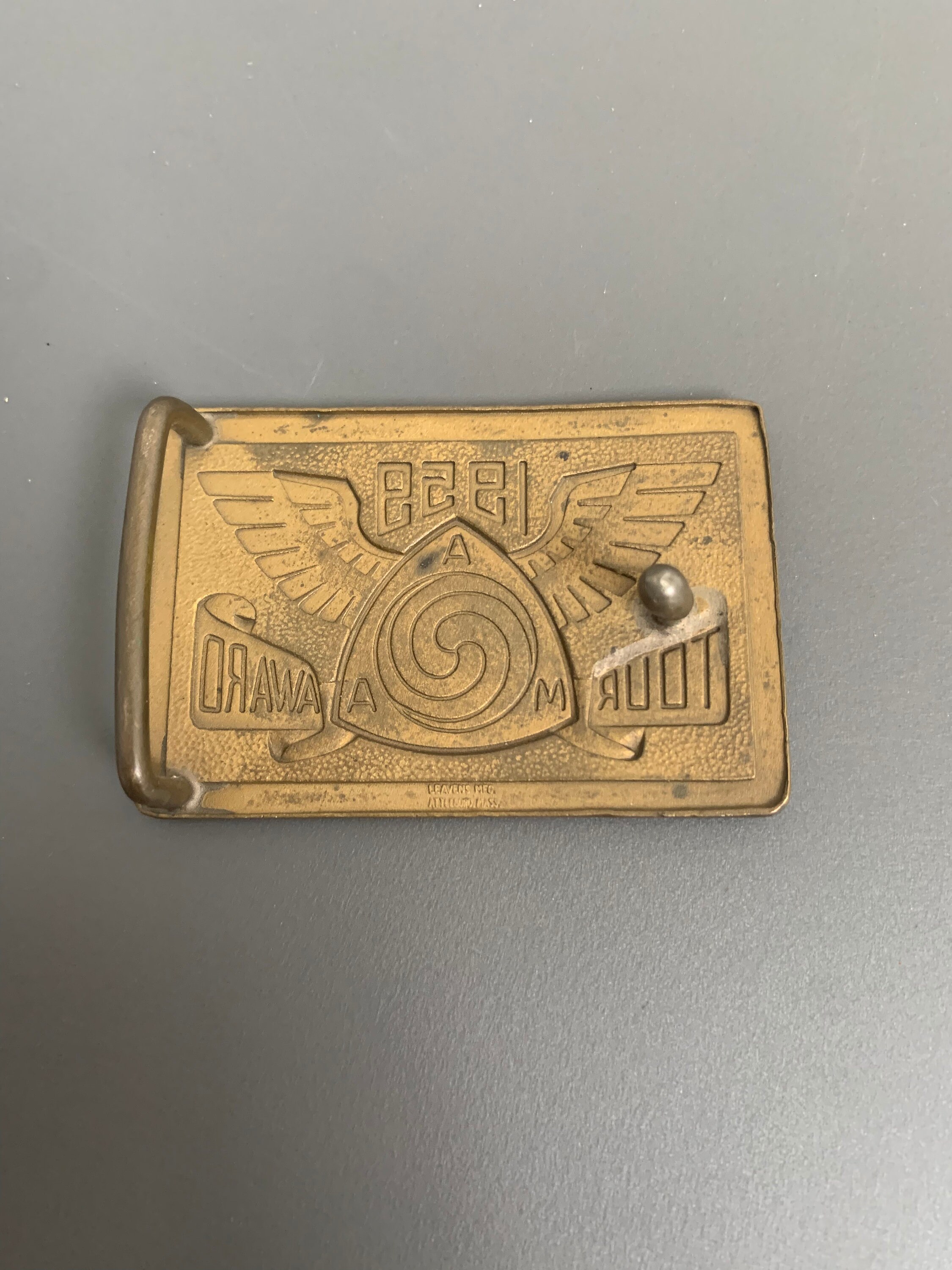 Vintage AMA Motorcycle 1959 Belt Buckle Tour Award Harley | Etsy
