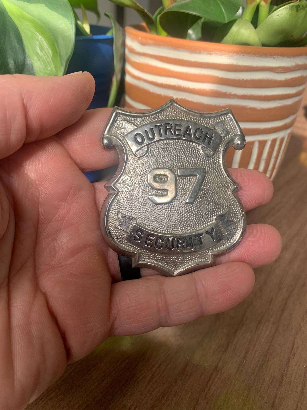 Vintage Outreach Security Uniform Badge - Etsy