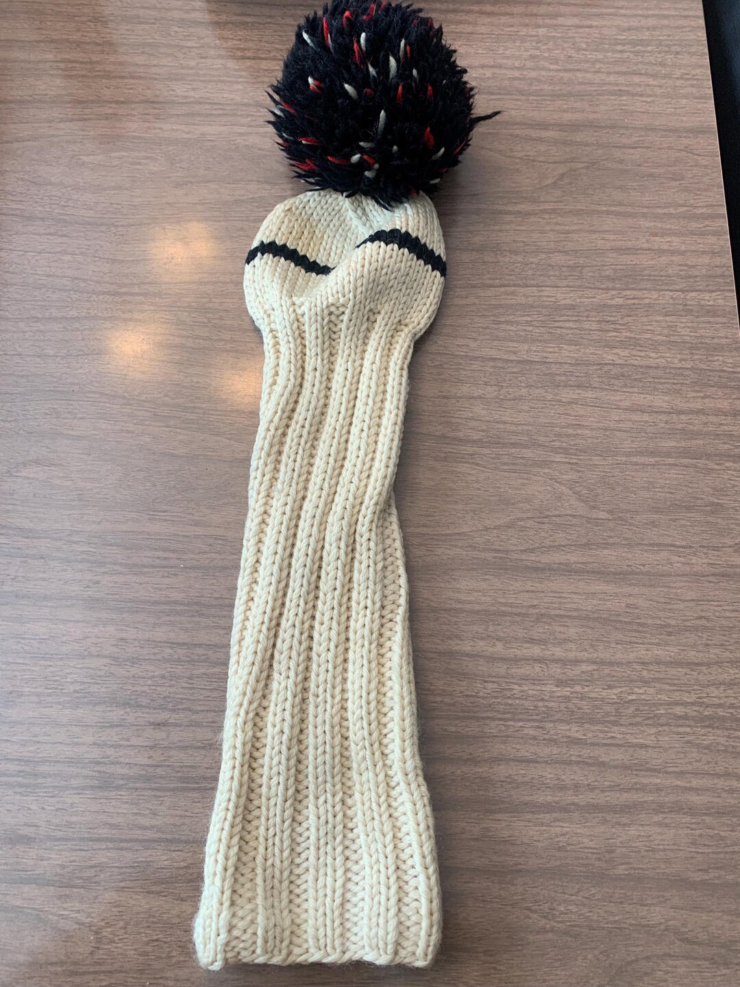 Vintage Golf Club Stocking Hand Knitted With A Pom Pom - Etsy