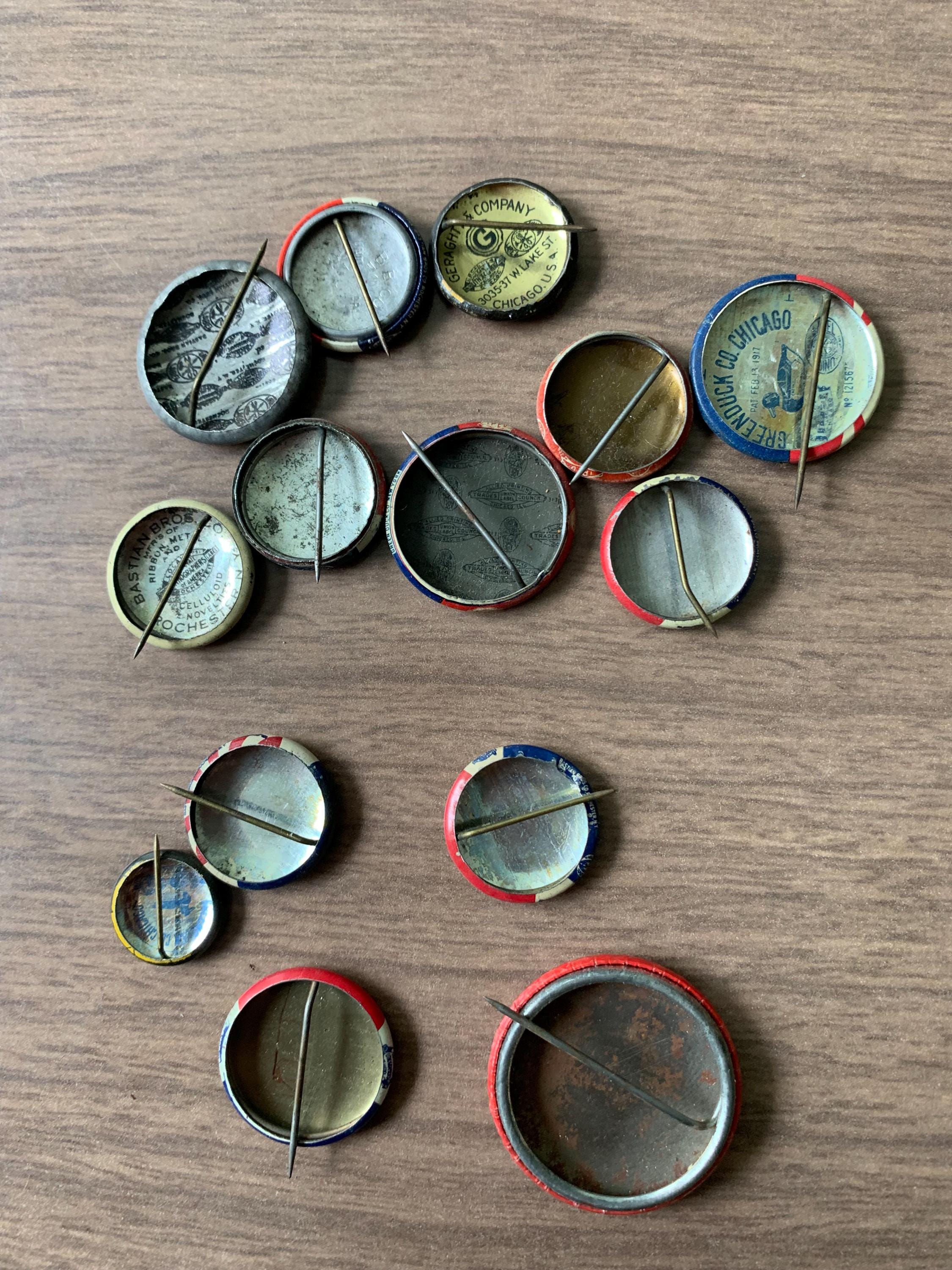 Vintage Lot of 14 Political Pins 1940's & 1950's Roosevelt Landon Knox ...