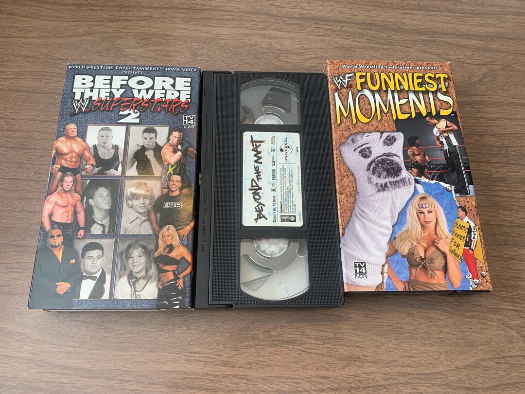 Vintage WWE WWF VHS Tapes Lot of 3 Wrestling Movies - Etsy