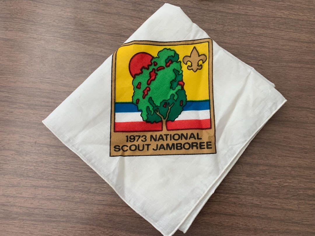 Vintage Blue 1973 National Scout Jamboree Neckerchief Handkerchief ...