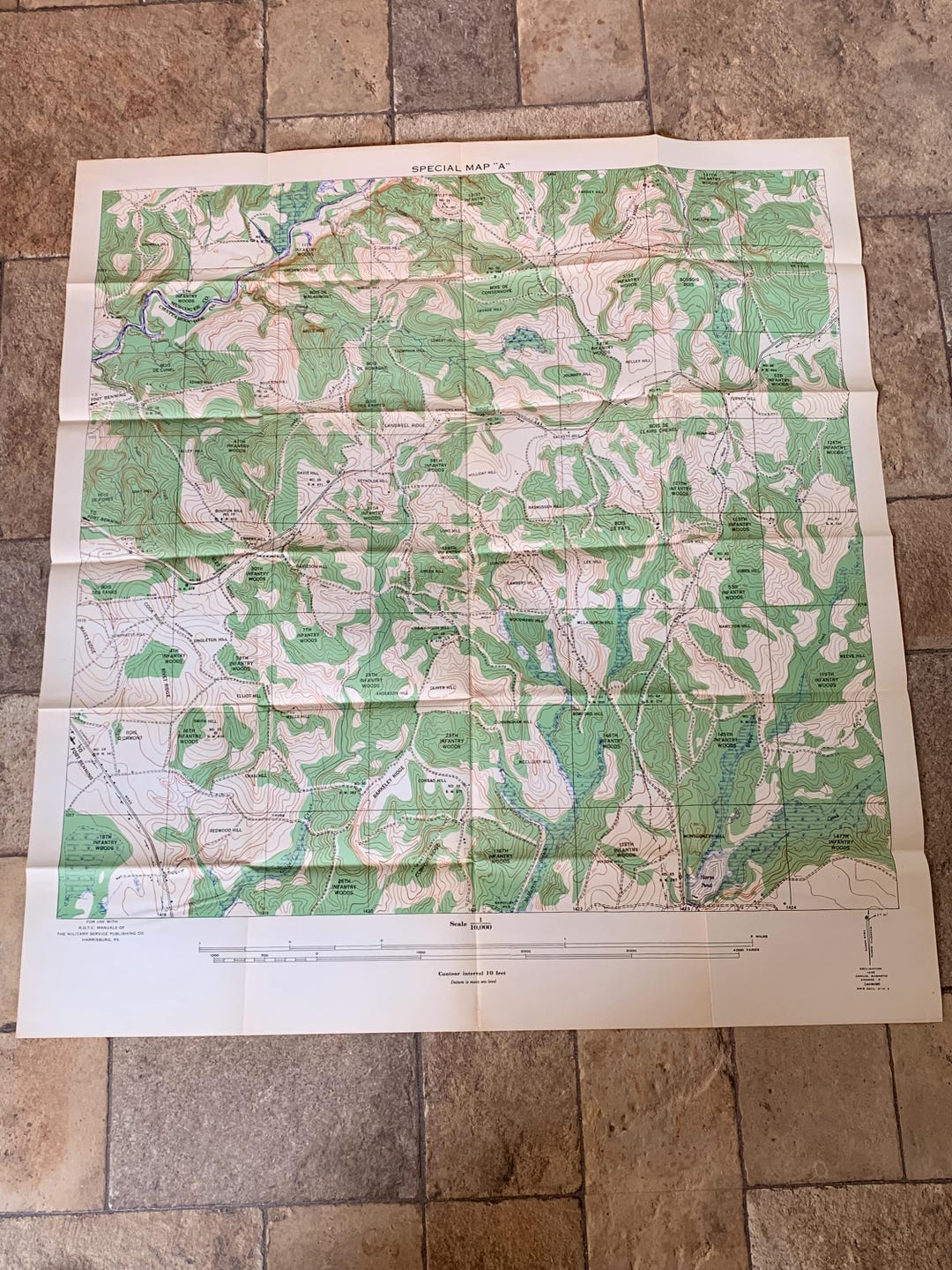 Special Map "a" + for Use With ROTC Manuals Military Service Publishing ...