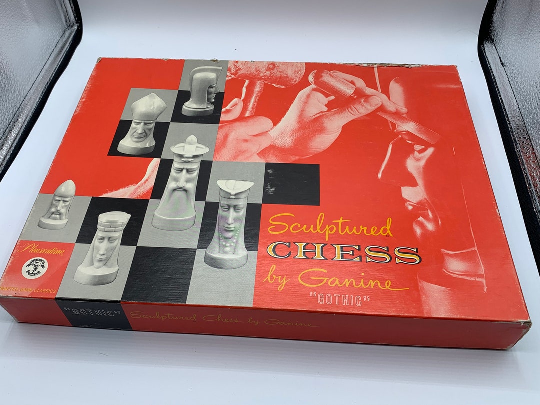Vintage Chess Set GOTHIC SALON EDITION 1475 Catalin With Box 1960's - Etsy