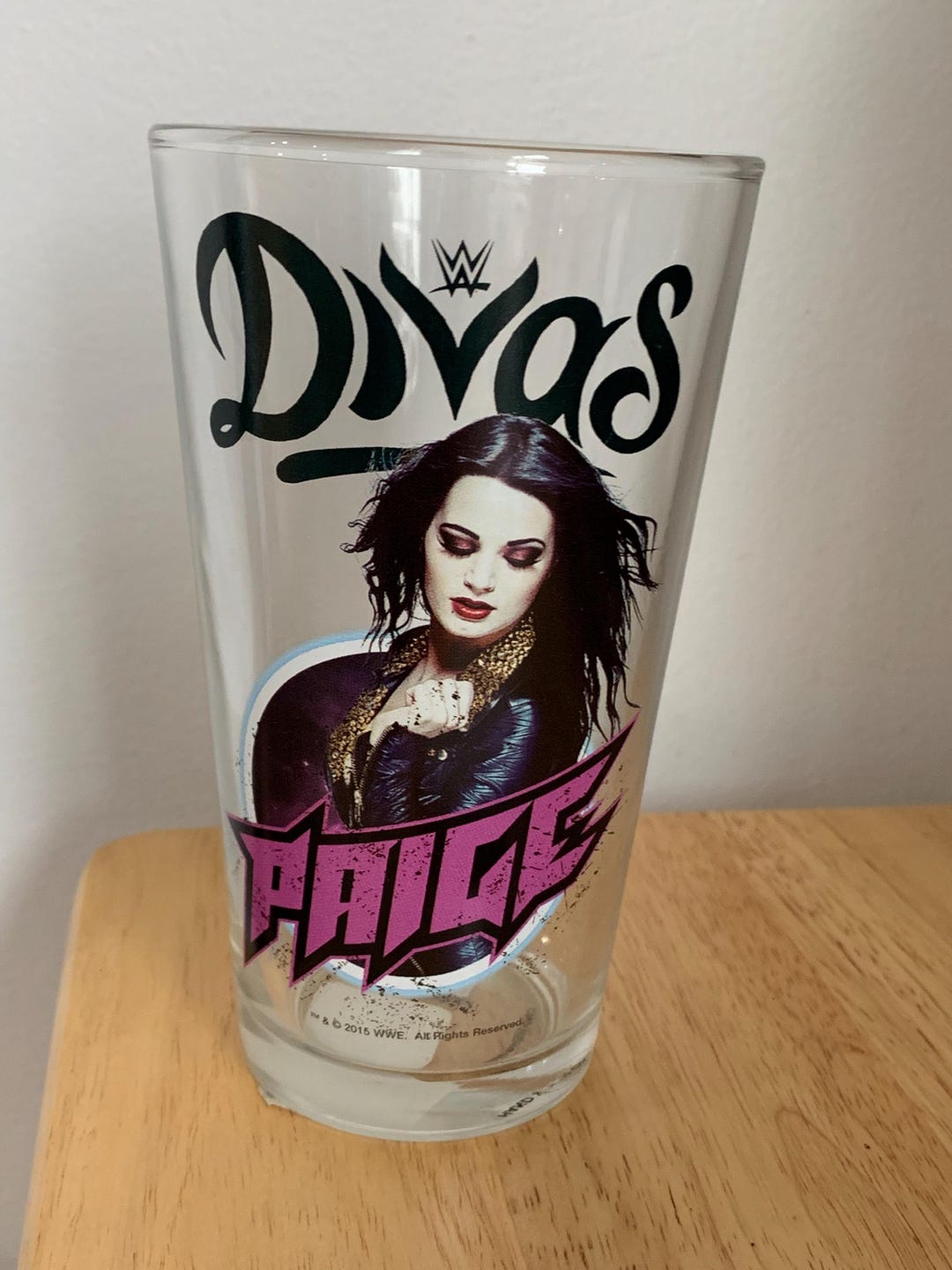 Divas Paige WWE Wrestling Star Glass Drinking Tumbler New Unused - Etsy