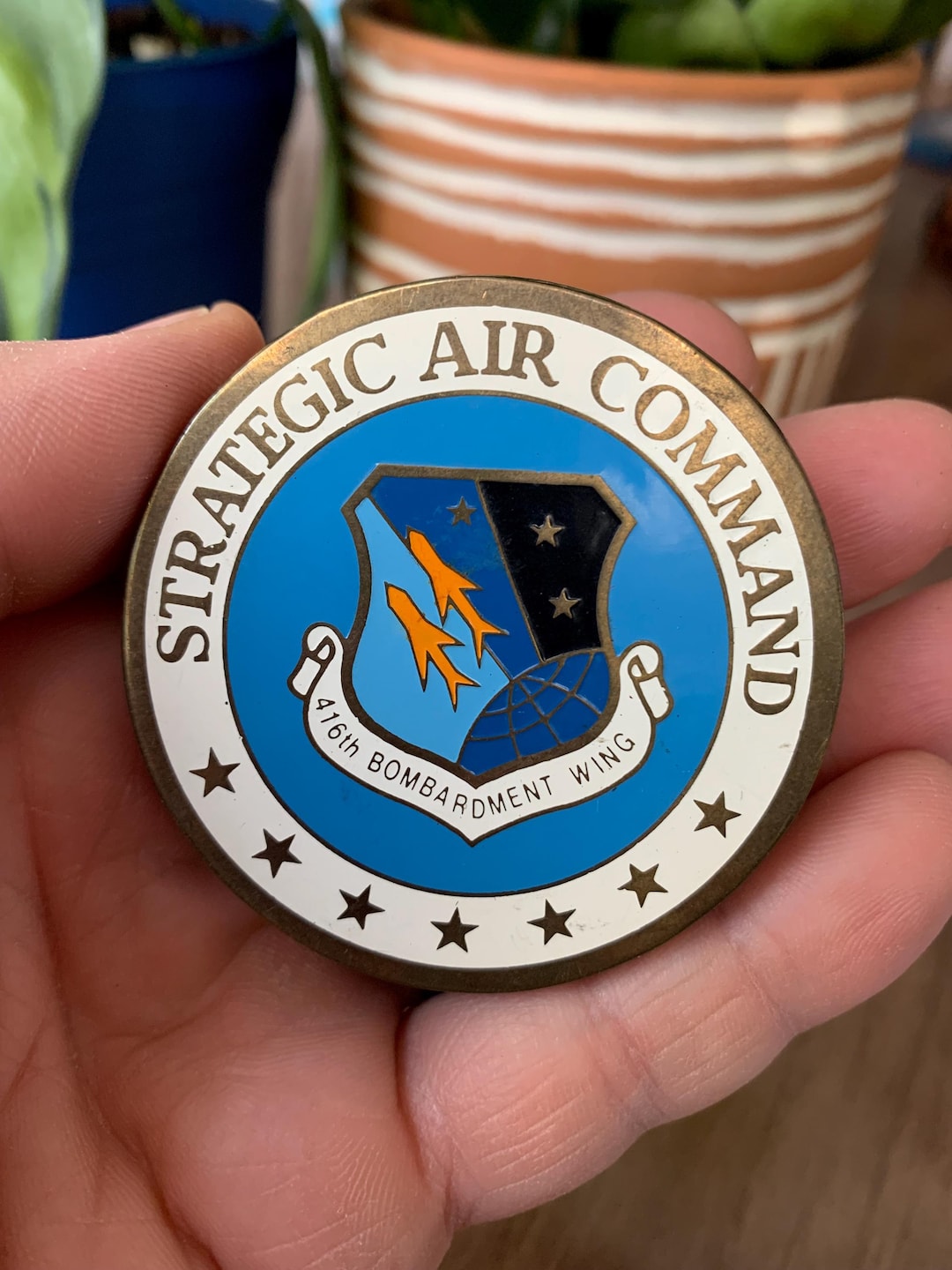 Vintage Military Paperweight Strategic Air Command 416th Bombardment ...