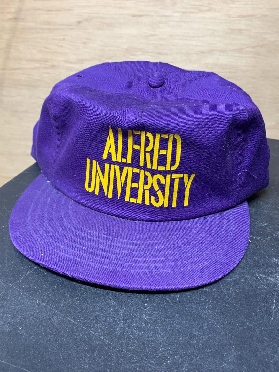 Vintage Alfred University Baseball Cap Purple & Yellow - Etsy