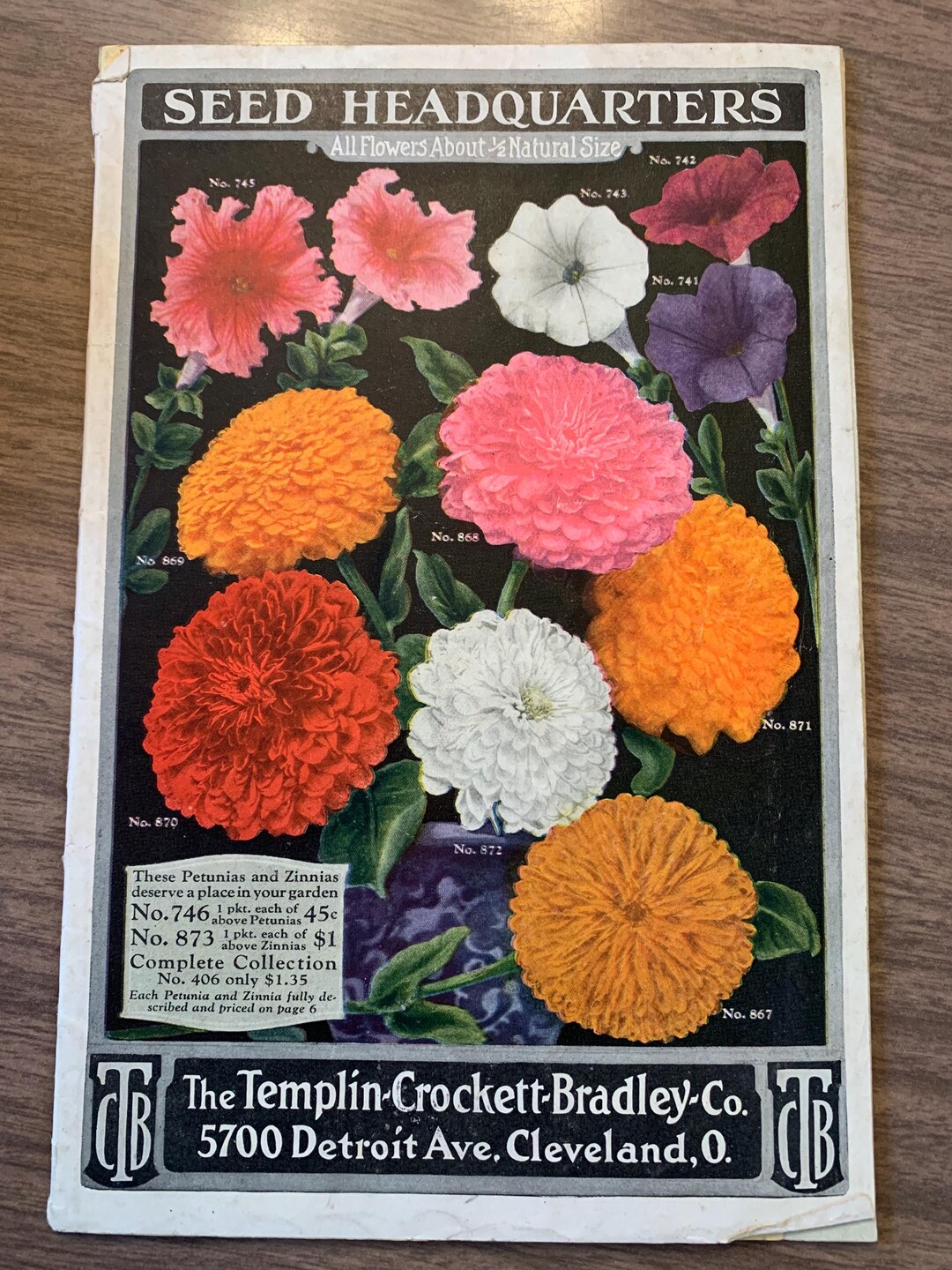 Vintage Seed Catalog 1920's Templin Crockett Bradley Co. Seed ...