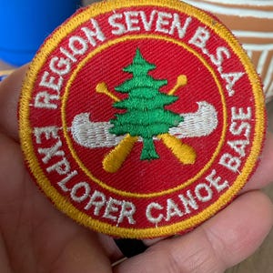Vintage Explorer Canoe Base Region Seven B.S.A Uniform Patch - Etsy