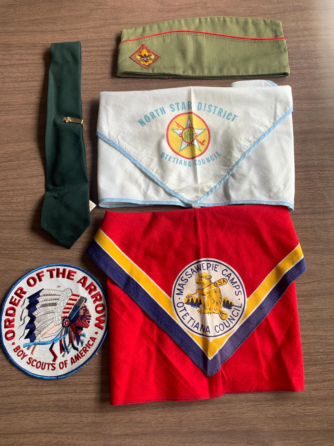 Vintage Lot of Boy Scouts BSA Large Order of the Arrow Patch Handkerchiefs Hat Necktie - Etsy