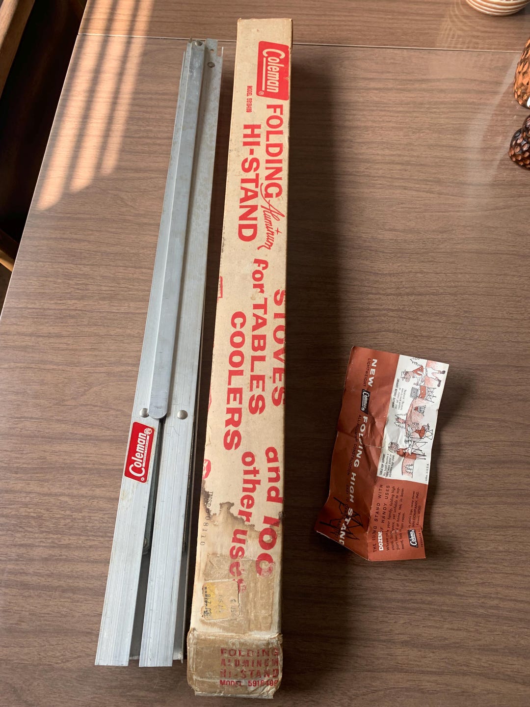 Vintage Coleman Hi - Stand With Box Aluminum for Coolers, Stoves ...