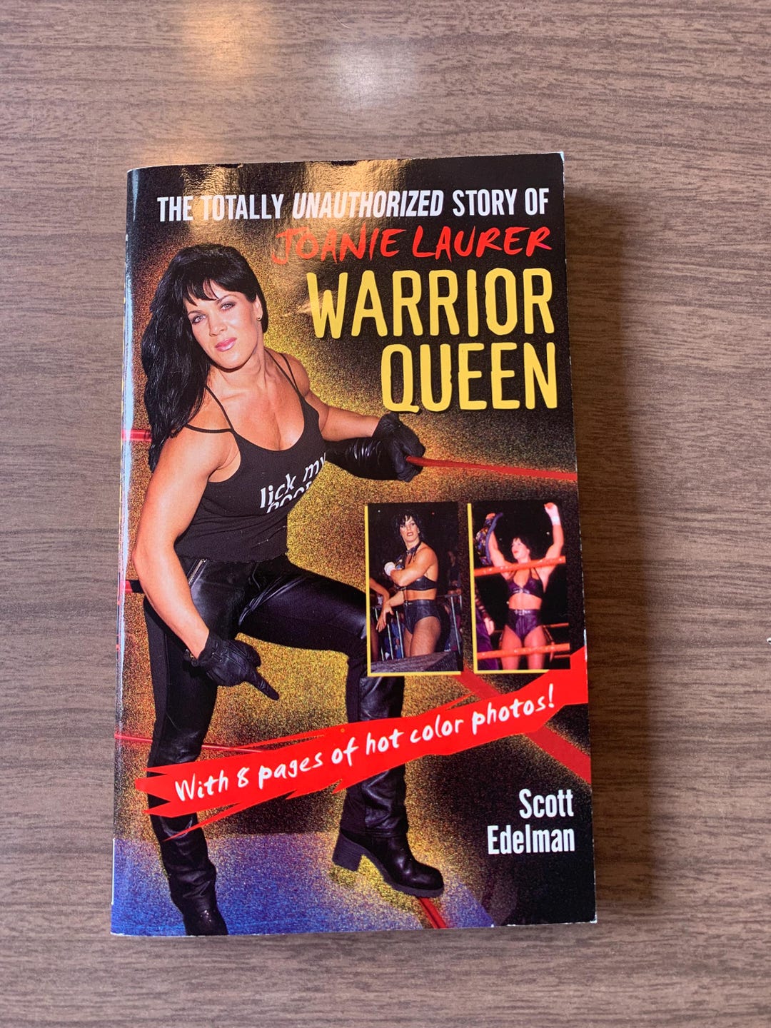 Vintage 1990's Warrior Queen WWF Wrestling Book Joanie Laurer by Scott ...