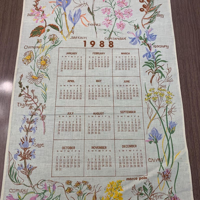 2026 Cloth Calendars - Etsy