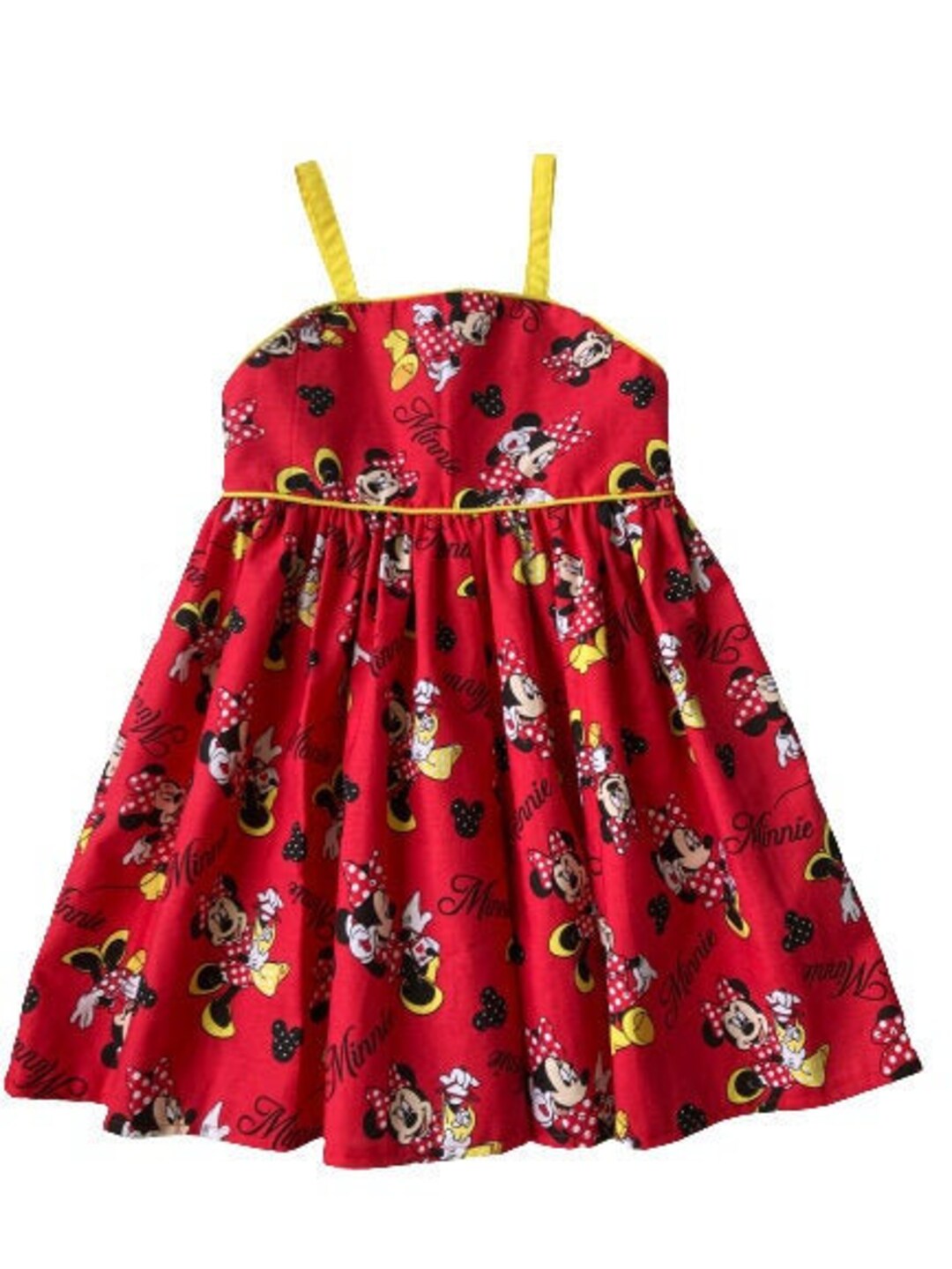 Toddler Girl Minnie Mouse Character Cotton Dress - Etsy