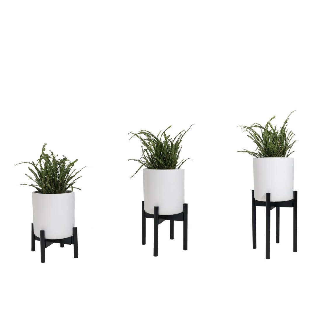 Adjustable Black Wooden Plant Stand Modern Indoor Outdoor Pot - Etsy