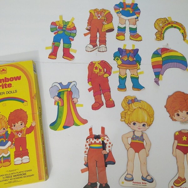 Rainbow Brite Paper Doll - Etsy