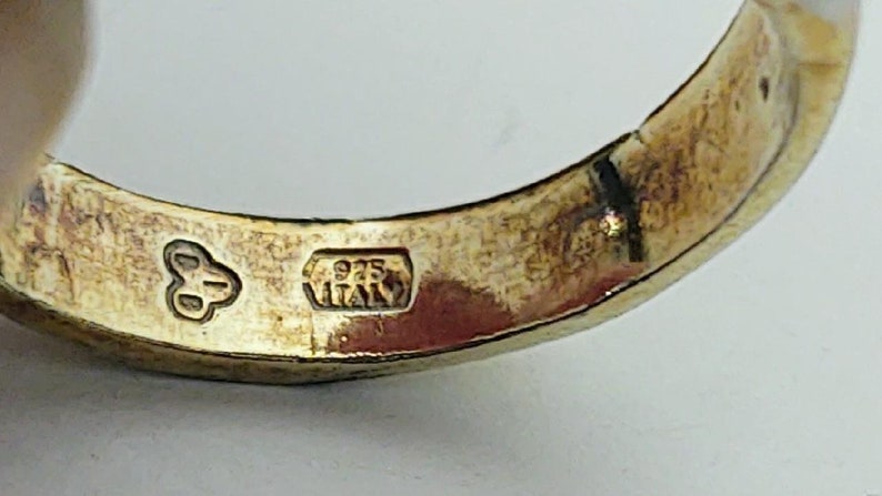 Vintage IBB Italy 925 Sterling Silver Tri Color Mesh Woven Ring Size 6. ...