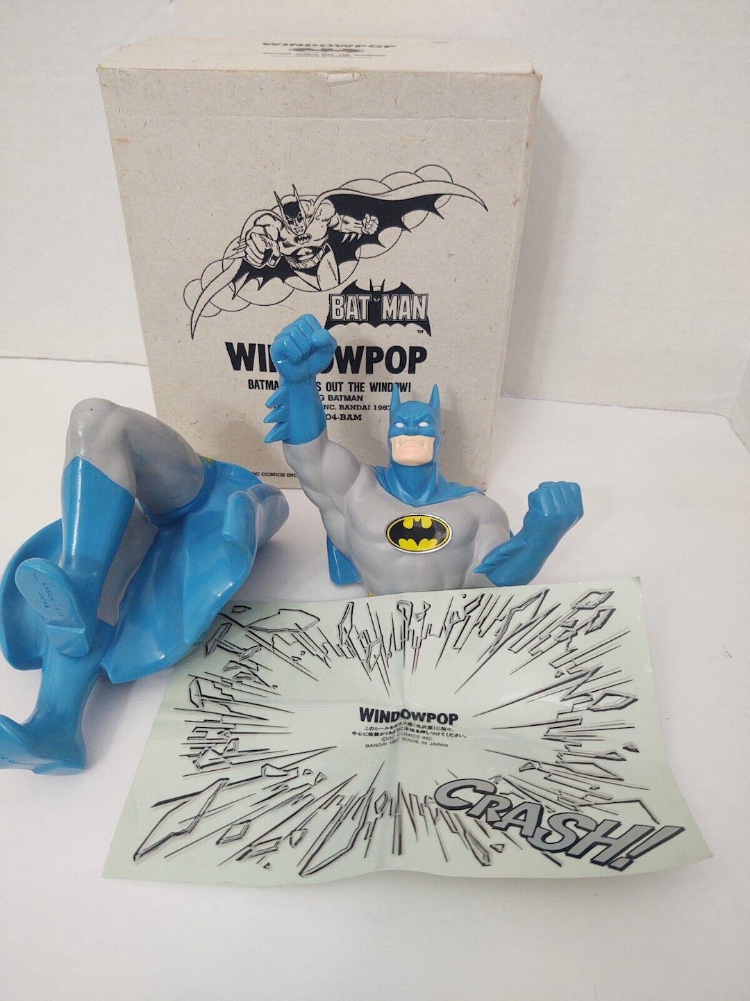 Vintage 1987 Bandai Batman Window Pop Made in Japan in Box - Etsy
