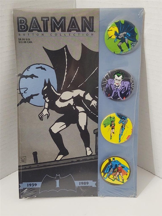 vintage batman button collection - Gem