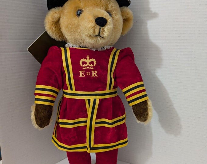 2000 Merrythought Tower of London Yeoman Warder Red Teddy Bear Plush ...