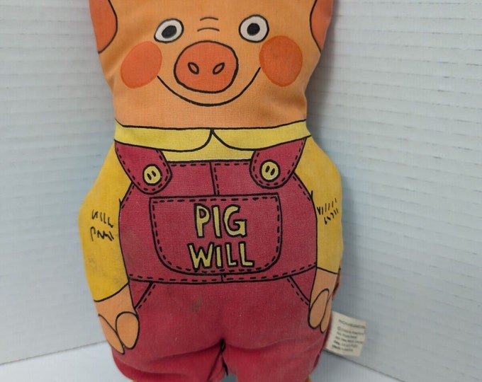 1985 Vintage Richard Scarry Pig Will and Pig Won't Stuffed Plush - Etsy