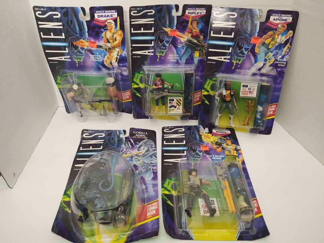 Lot of 5 1992 Kenner Aliens Action Figures Damage Packaging - Etsy