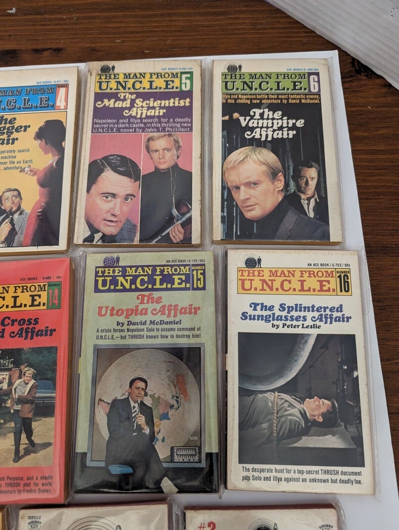 Lot of 17 Vintage the Man From Uncle Series Books - Etsy