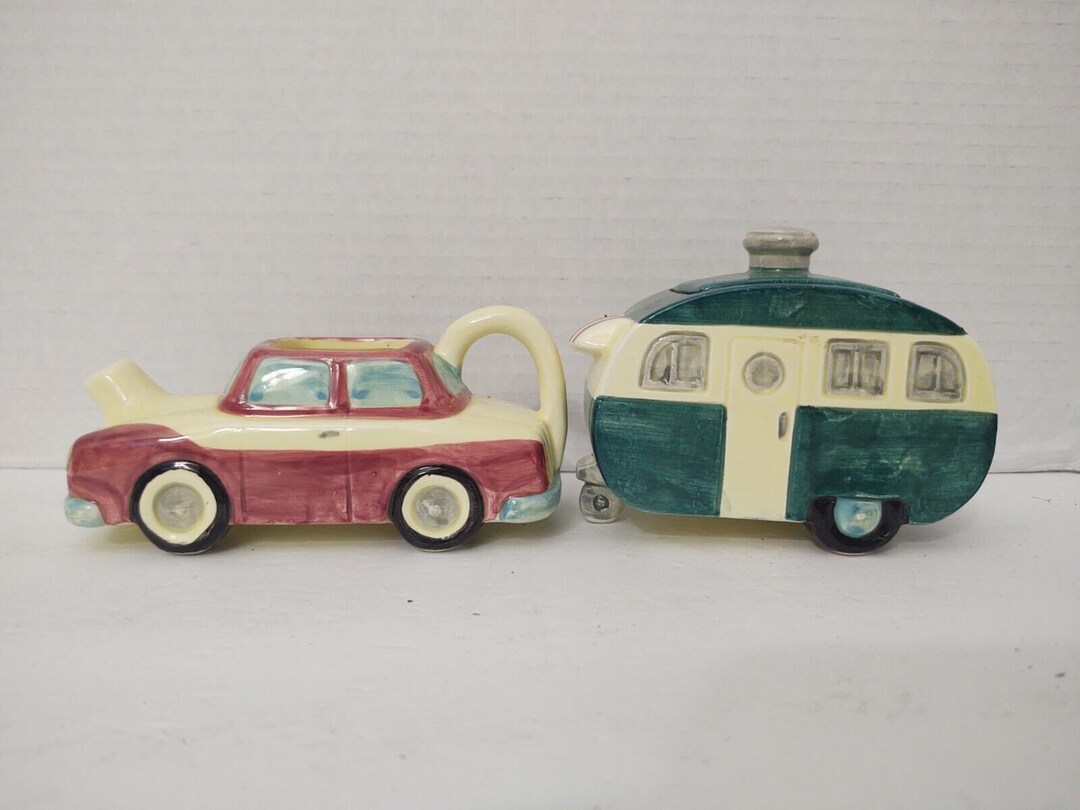 Vintage Department 56 Car and Camper Creamer and Sugar Bowl - Etsy