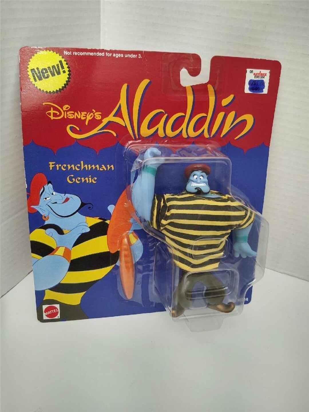 Vintage Mattel Disney Aladdin Frenchman Genie Action Figure New in ...