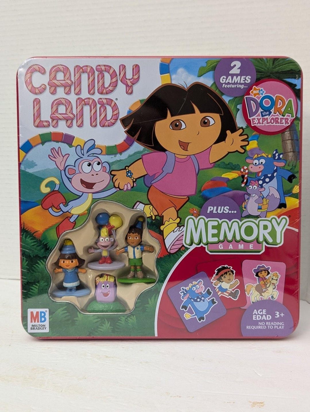 Candy Land & Memory Game Dora the Explorer Edition in Collectible Tin ...
